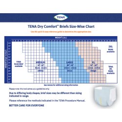 Unisex Adult Incontinence Brief TENA Dry Comfort™ Large Disposable Mod ...