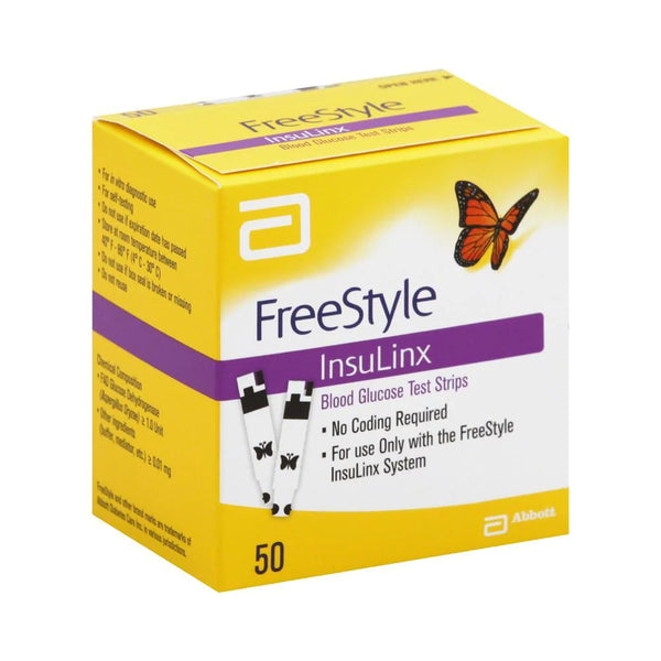 FreeStyle Insulinx Blood Glucose Test Strip (50 count ...
