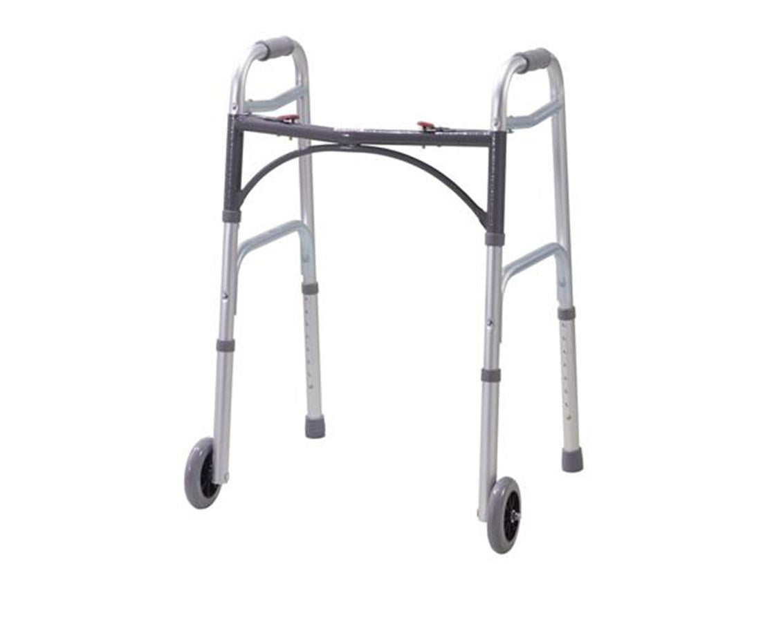 Deluxe Walker with Wheels Aluminum 350 lbs. 32 to 39 Inch by Drive ...