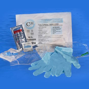 Cure Catheter® Unisex Closed System Kit with Integrated 1500mL Collect ...