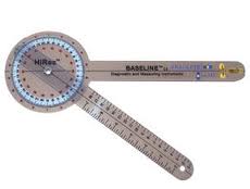 Baseline 12" Hi-Res Plastic Goniometer/ Absolute+Axis Built-In ...