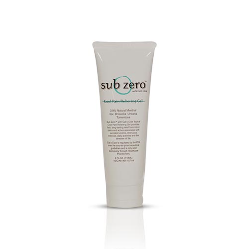Sub Zero, Cool Pain Relieving 4oz Tube Gel - discountmedicalsupplies.com