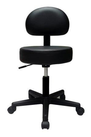Pneumatic Stool / Adjustable Rolling Stool with Removable Backrest ...