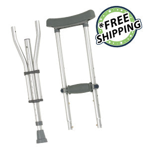 Drive Medical Knock Down Universal Aluminum Crutches ...